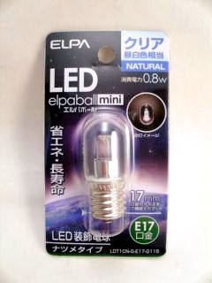LEDナツメ球 LDT1CN－G－E17－G115 の通販 | ホームセンター コメリドットコム
