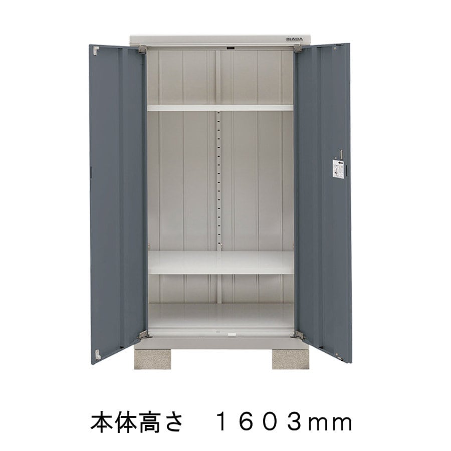 イナバ アイビーストッカーBJX－065DP 半棚 シルバー 約幅0．6×奥行0．6m の通販 | ホームセンター コメリドットコム