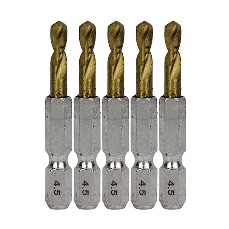 藤原産業 SK11 六角軸Tin鉄ドリル 極短 4．5mm 5本組 の通販 | ホームセンター コメリドットコム