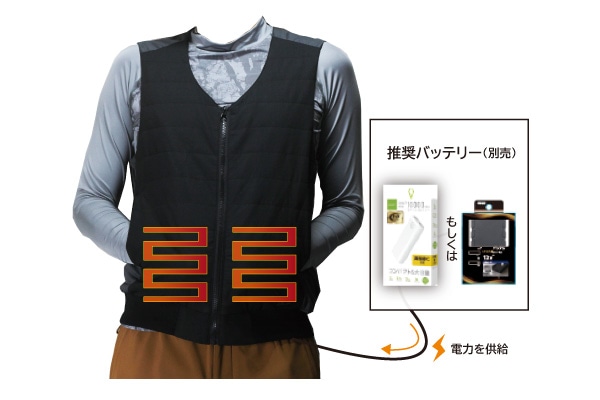 ヒーター付き防寒ウェア | おすすめ防寒具･防寒着特集 - ホームセンター通販コメリドットコム