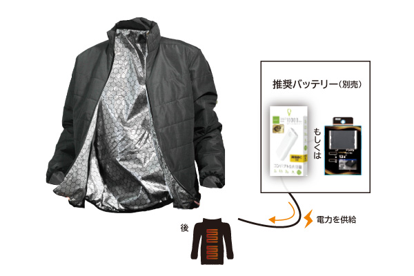 ヒーター付き防寒ウェア | おすすめ防寒具･防寒着特集 - ホームセンター通販コメリドットコム